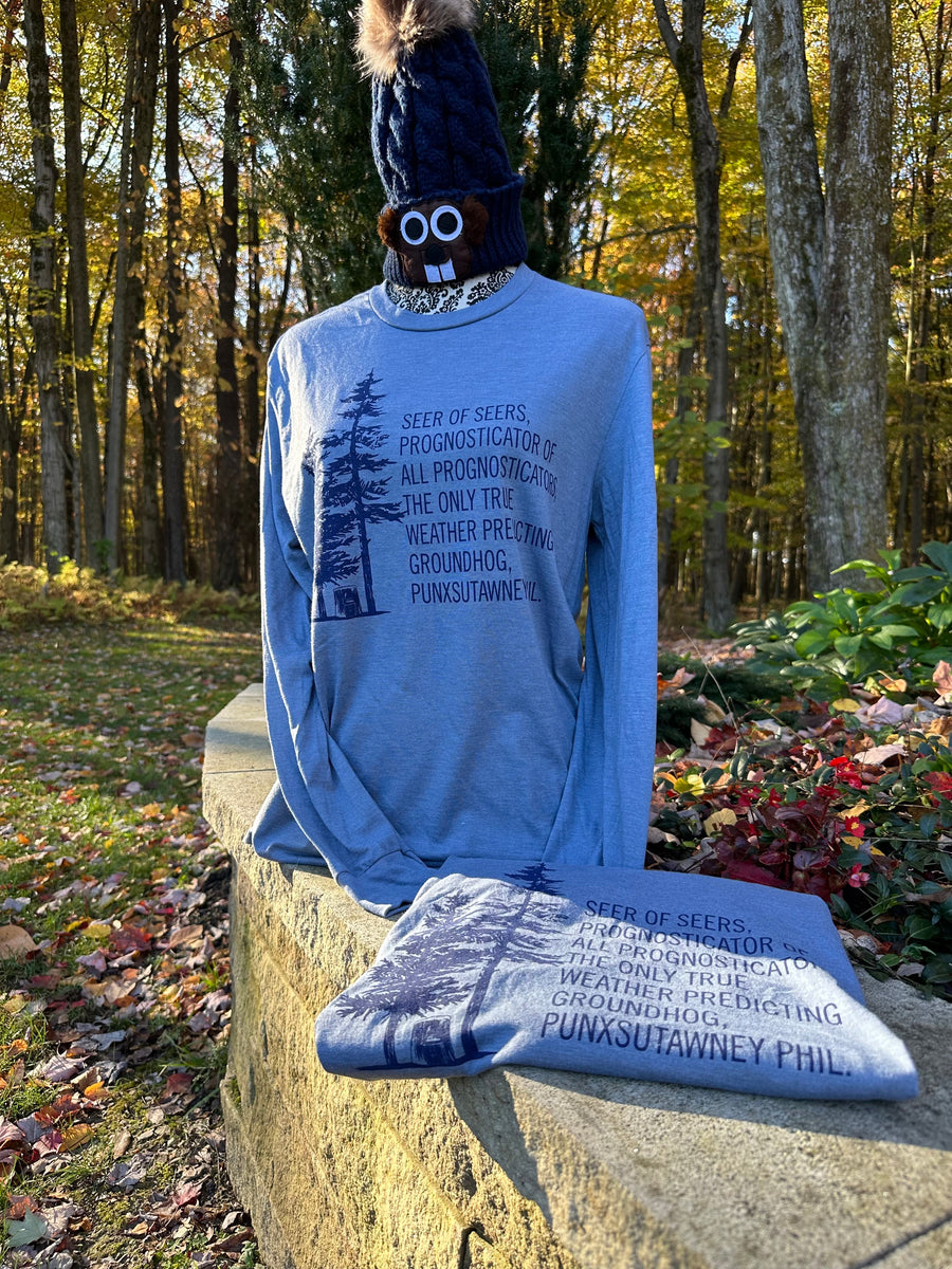 Flint Blue Seer of Seers Long Sleeve Shirt – Punxsutawney Groundhog Club