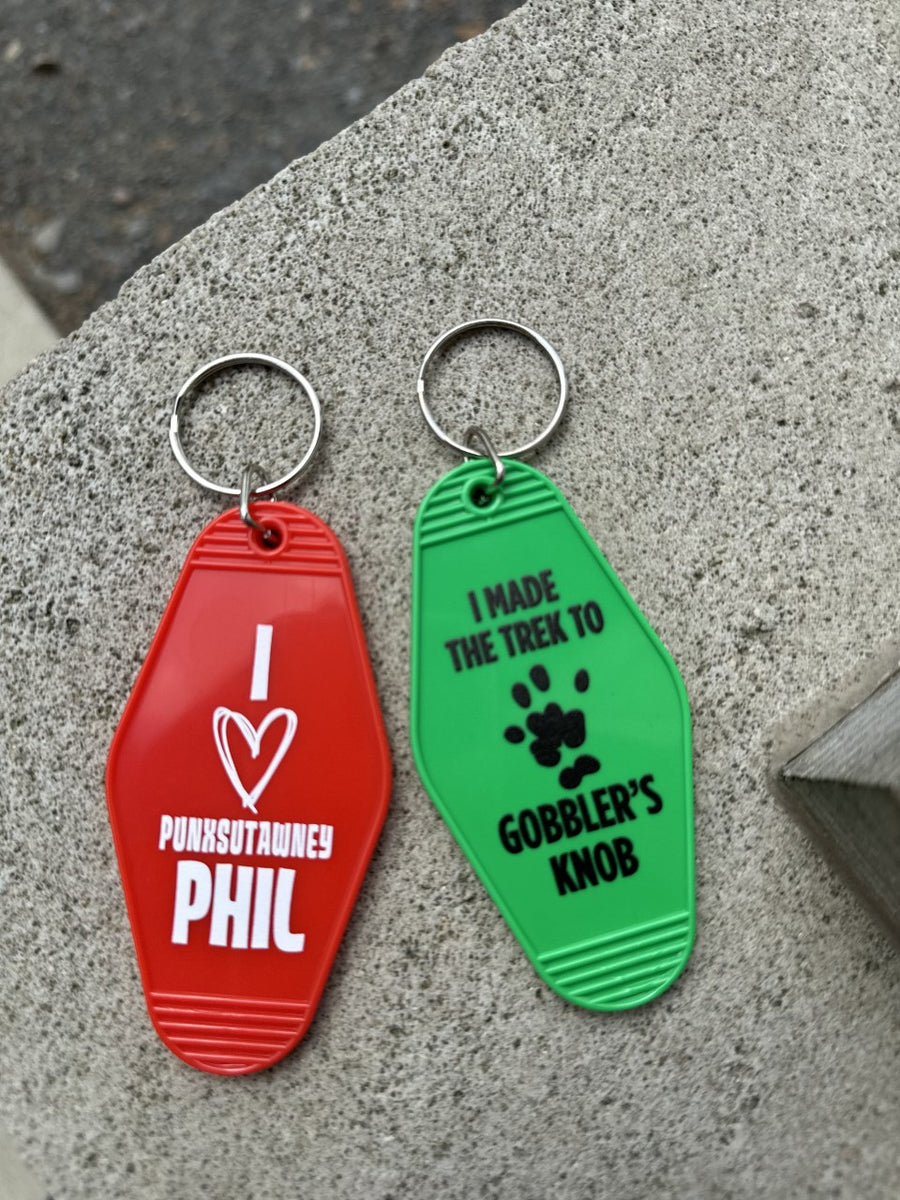 Punxsutawney Phil Vintage Motel Keychain – Punxsutawney Groundhog Club