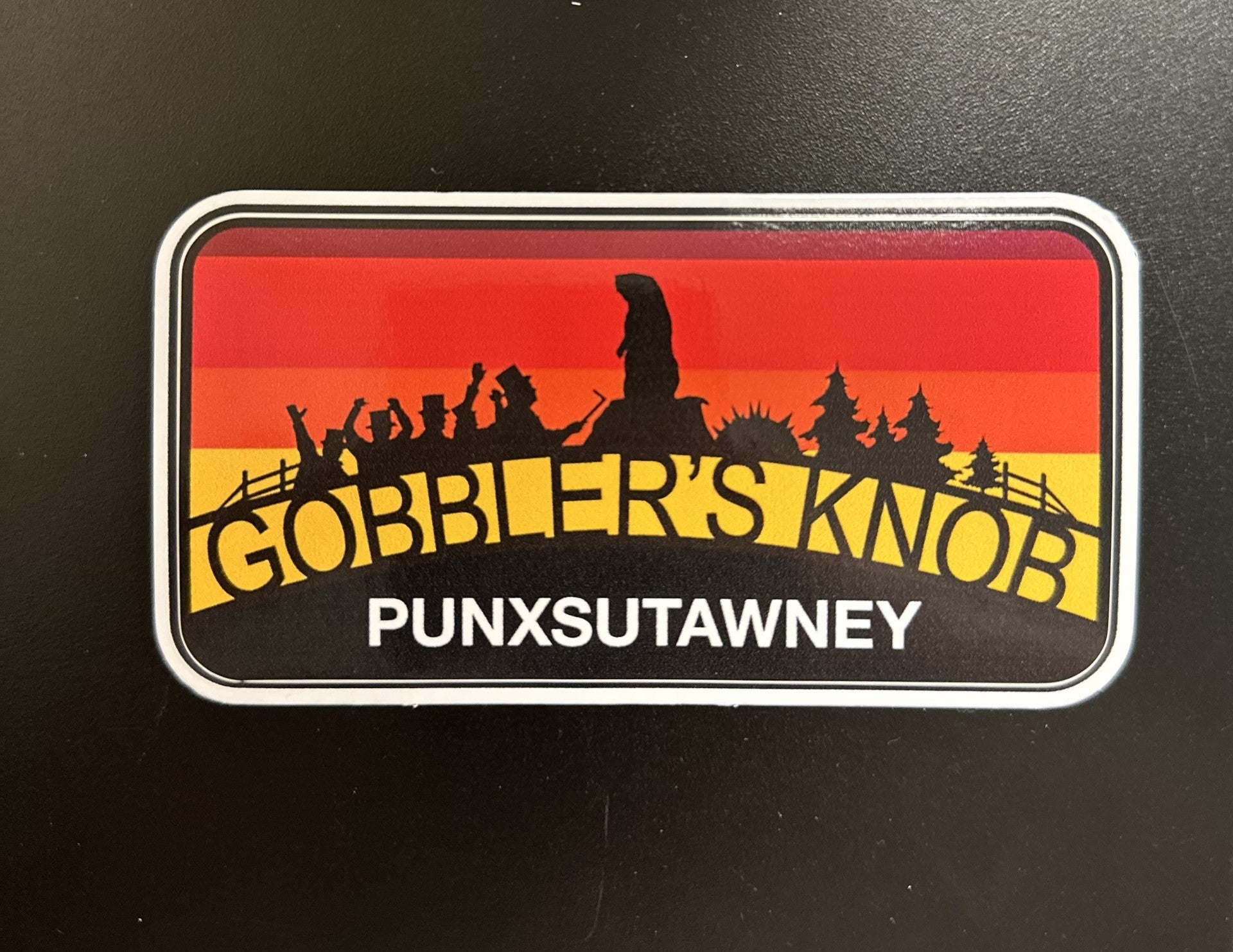 Gobbler's Knob Arch Sticker – Punxsutawney Groundhog Club