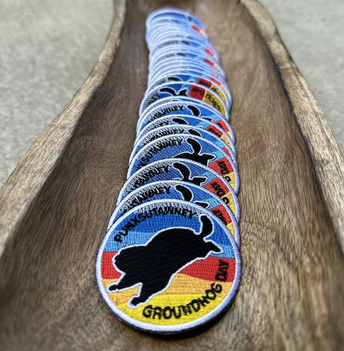 Punxsutawney Round Embroidered Patch – Punxsutawney Groundhog Club