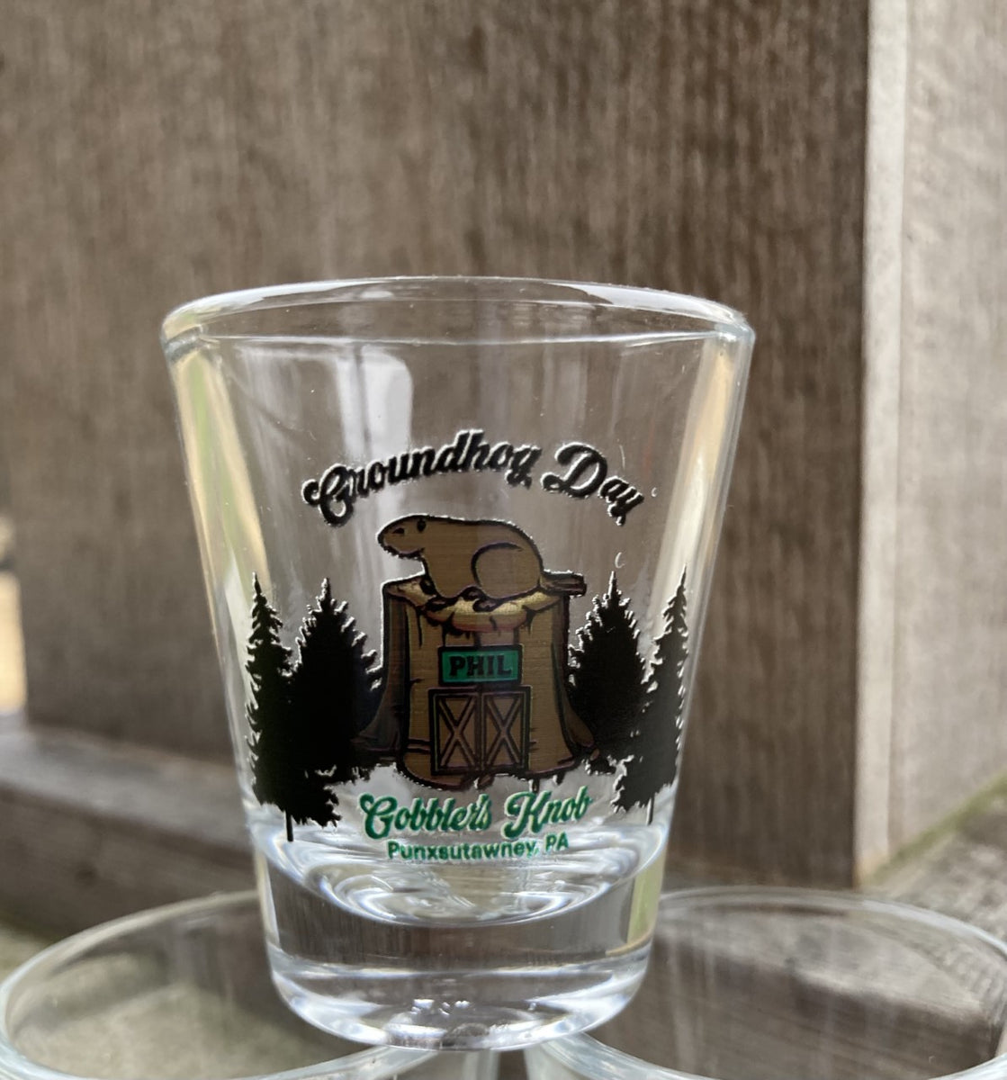 Punxsutawney Phil Stump Shot Glass – Punxsutawney Groundhog Club